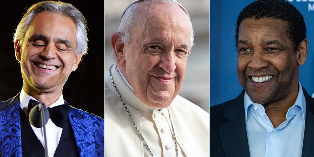 Por que Denzel Washington e Andrea Bocelli estão hoje no Vaticano?